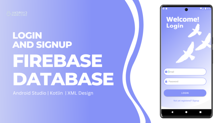 Login and Signup Page in Android Studio using Firebase Authentication | Kotlin Easy 7 Steps ...