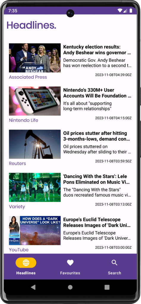 The News App - Prerequisites. - Android Knowledge